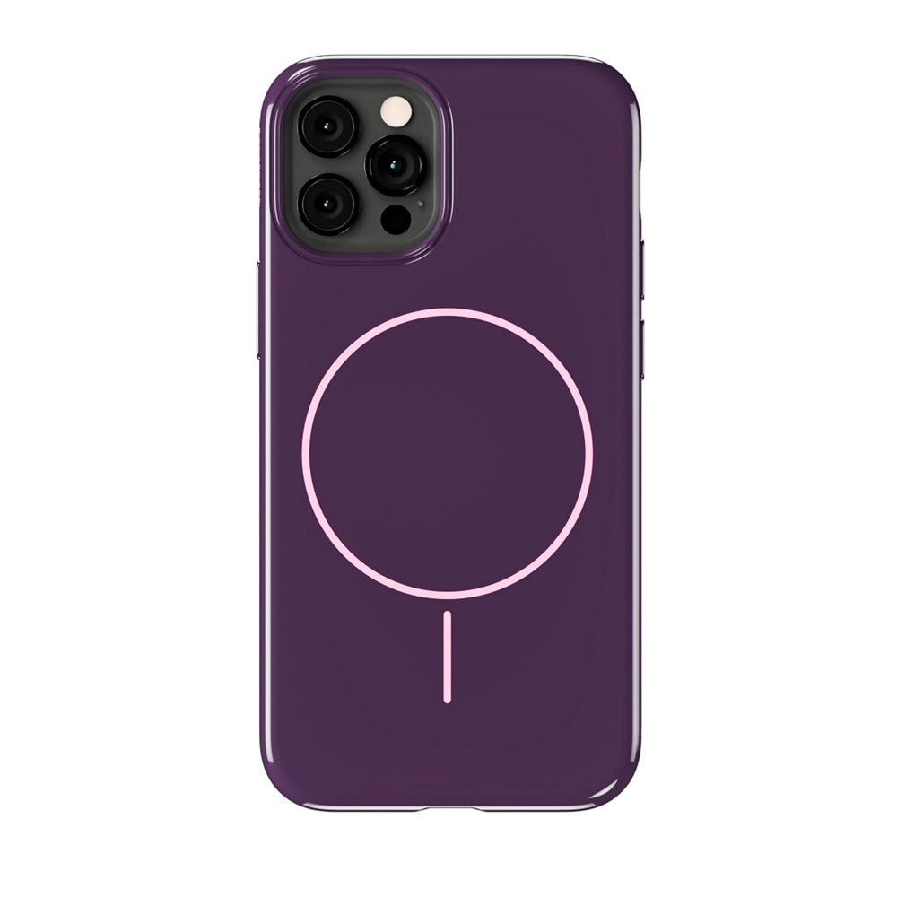 Holdit iPhone 12 / 12 Pro Mono Case - MagSafe Kompatibel - Deep Plum ...