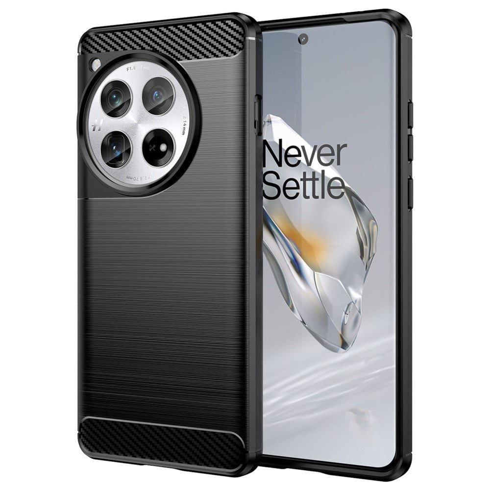 OnePlus 12 Brushed Carbon Deksel - Svart – INCOVER.NO