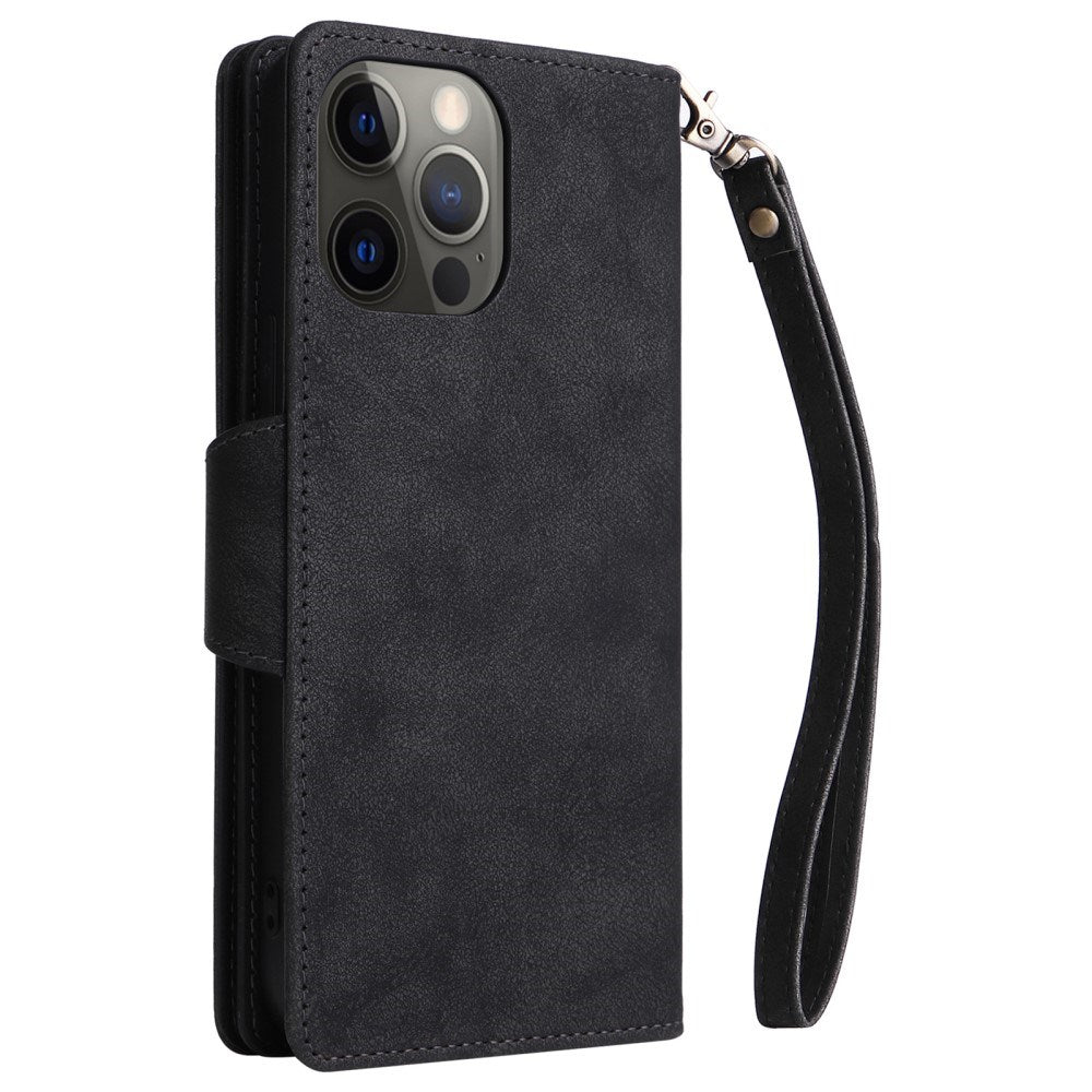 EIDERWOOD iPhone 12 Pro Max Flip Deksel med Kortholder & Glidelåslomme ...